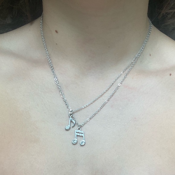 Accessories | Layered Music Note Necklace | Poshmark